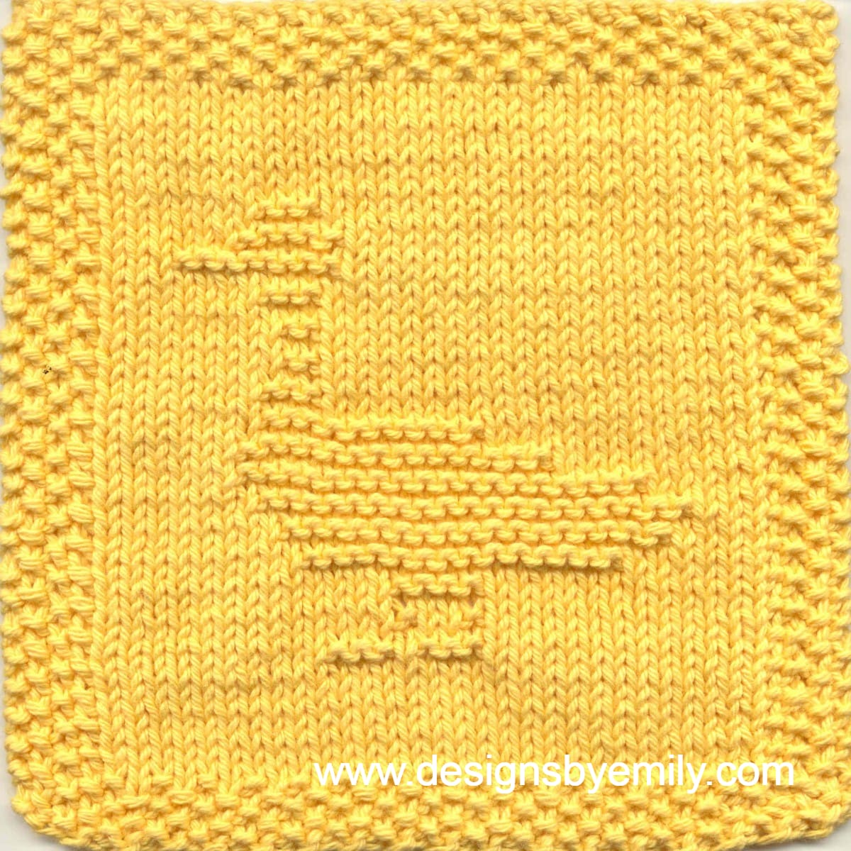 Duck Knit Dishcloth Pattern | Designs by Emily – Designs by Emily